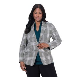 Ulla Popken Blazer in tief gr&uuml;n | Gr.: 54 - Normalgr&ouml;&szlig;e