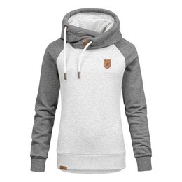 REPUBLIX Kapuzenpullover RILEY in Hellgrau/Anthrazit | Gr.: L