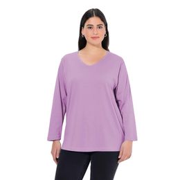 Ulla Popken Shirt in lavendel | Gr.: 54-56