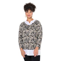 MIAMODA Pullover in graubeige | Gr.: 42