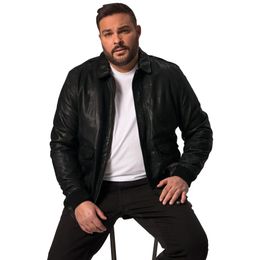 Men Plus Lederjacke in schwarz | Gr.: 6XL