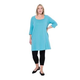 Ulla Popken Longshirt in t&uuml;rkisgr&uuml;n | Gr.: 50-52