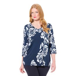 Ulla Popken Shirt in marine | Gr.: 58-60