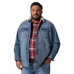 John F. Gee &Uuml;bergangsjacke in blue denim | Gr.: XXL