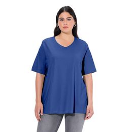 Ulla Popken Shirt in kobaltblau | Gr.: 62/64