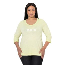 Ulla Popken Shirt in limettengrün | Gr.: 58-60