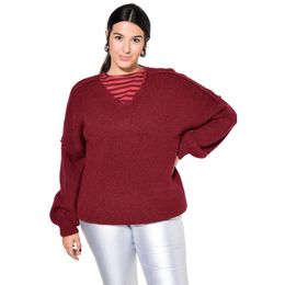 Studio Untold Pullover in dunkelrot | Gr.: 54-56