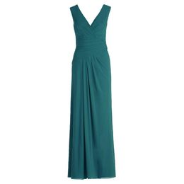 Vera Mont Abendkleid mit V-Ausschnitt in Dark Emerald | Gr.: 40