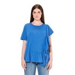 Ulla Popken Shirt in kornblumenblau | Gr.: 58-60