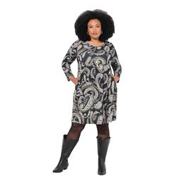 Ulla Popken Midikleid in schwarz | Gr.: 46-48