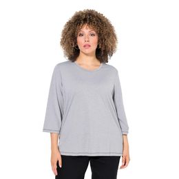 Ulla Popken Shirt in graphitgrau | Gr.: 58-60