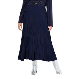 Ulla Popken Plisseerock in marine | Gr.: 50-52