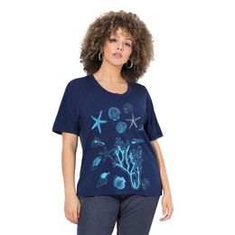 Ulla Popken Shirt in tintenblau | Gr.: 62/64