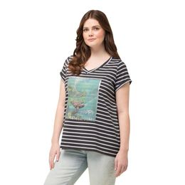 Ulla Popken Shirt in asphaltgrau | Gr.: 58-60