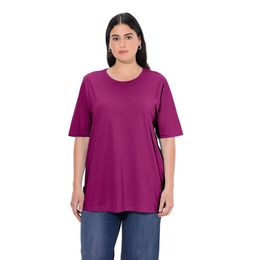 Ulla Popken Shirt in beere | Gr.: 62/64