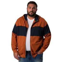 Men Plus Sweatjacke in sandelholz | Gr.: XXL