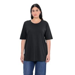 Ulla Popken Shirt in schwarz | Gr.: 62/64