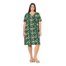Ulla Popken Jerseykleid in smaragd | Gr.: 58-60