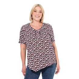 Ulla Popken Shirt in schwarz | Gr.: 50-52