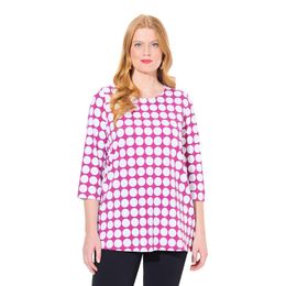 Ulla Popken Shirt in magenta | Gr.: 50-52