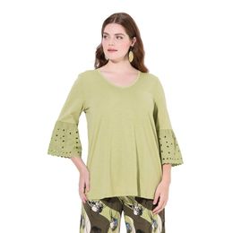 Ulla Popken Shirt in seaweed | Gr.: 42-44