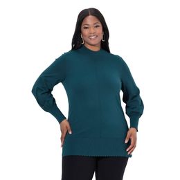Ulla Popken Pullover in tief gr&uuml;n | Gr.: 46-48
