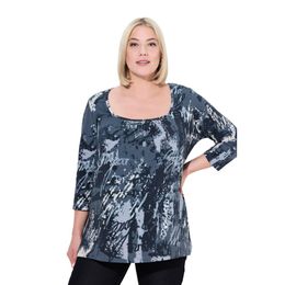Ulla Popken Shirt in schwarz | Gr.: 50-52
