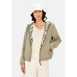 Camel Active Wendejacke mit Allover-Print und unifarbener Seite in Salbei | Gr.: 46