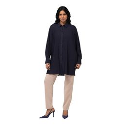 Ulla Popken Bluse in dunkles marine | Gr.: 50-52