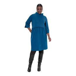Ulla Popken Kleid in mittelblau | Gr.: 58-60