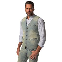 JP1880 Steppweste in mattes jeansblau | Gr.: 3XL