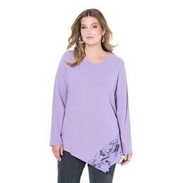 MIAMODA Pullover in fliederviolett | Gr.: 50-52
