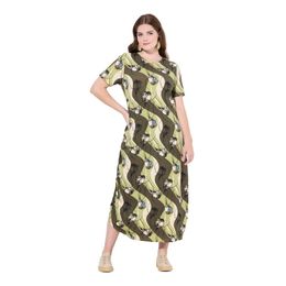 Ulla Popken Midikleid in khakibraun | Gr.: 50-52