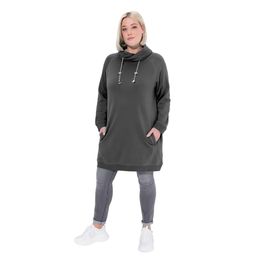 Ulla Popken Kleid in graphitgrau | Gr.: 46-48