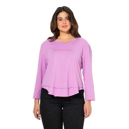 Ulla Popken Langarmshirt in amethyst | Gr.: 50-52