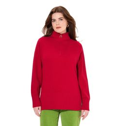 Ulla Popken Pullover in kirschrot | Gr.: 58-60