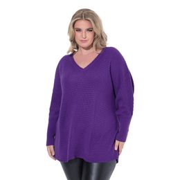 MIAMODA Pullover in violett | Gr.: 46-48