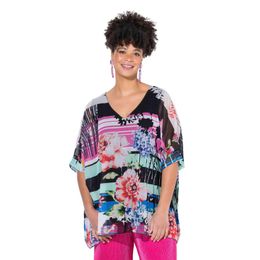 MIAMODA Bluse in schwarz | Gr.: 54-56
