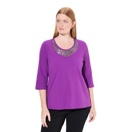 Ulla Popken Shirt in brombeere | Gr.: 54-56