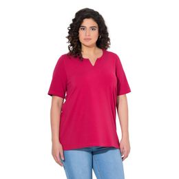 Ulla Popken Shirt in dunkle himbeere | Gr.: 46-48