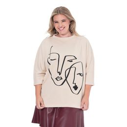 MIAMODA Jacquard-Pullover in offwhite | Gr.: 58-60