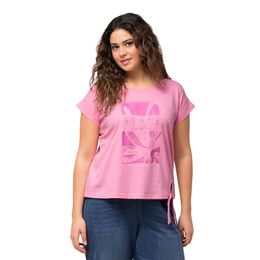 Ulla Popken Strick-Top in hell pink | Gr.: 50-52