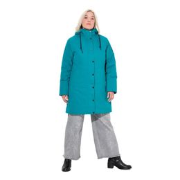 Ulla Popken Mantel in tealblau | Gr.: 54-56