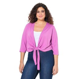 Ulla Popken Shirtjacke in k&uuml;hles pink | Gr.: 46-48