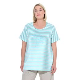 Ulla Popken Shirt in tiefes aqua | Gr.: 54-56