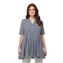 Ulla Popken Longshirt in helles taubenblau | Gr.: 50-52