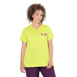 Ulla Popken Shirt in limette | Gr.: 58-60