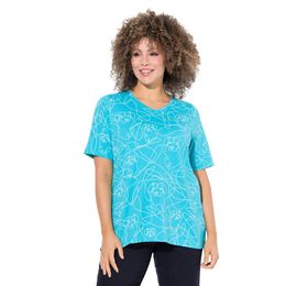 Ulla Popken Shirt in tiefes aqua | Gr.: 46-48