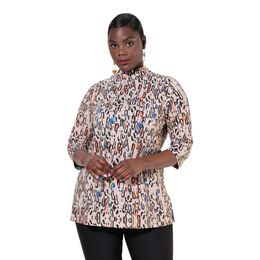 Ulla Popken Shirt in schwarz | Gr.: 54-56