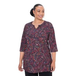 Ulla Popken Longshirt in schwarz | Gr.: 54-56